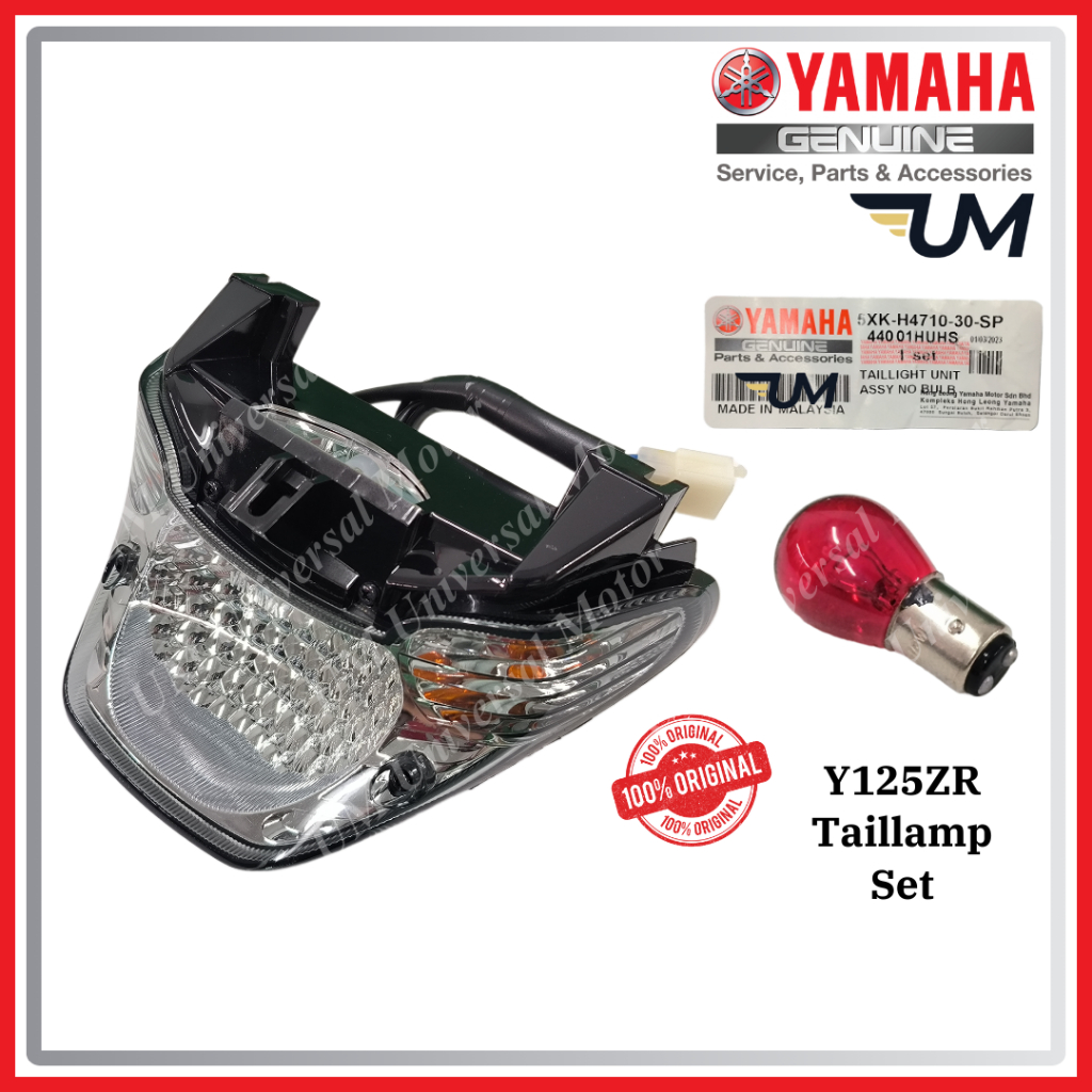 100% ORIGINAL YAMAHA Y125ZR TAILLAMP REAR BULB 5XK-H4710 LAMPU BELAKANG ...