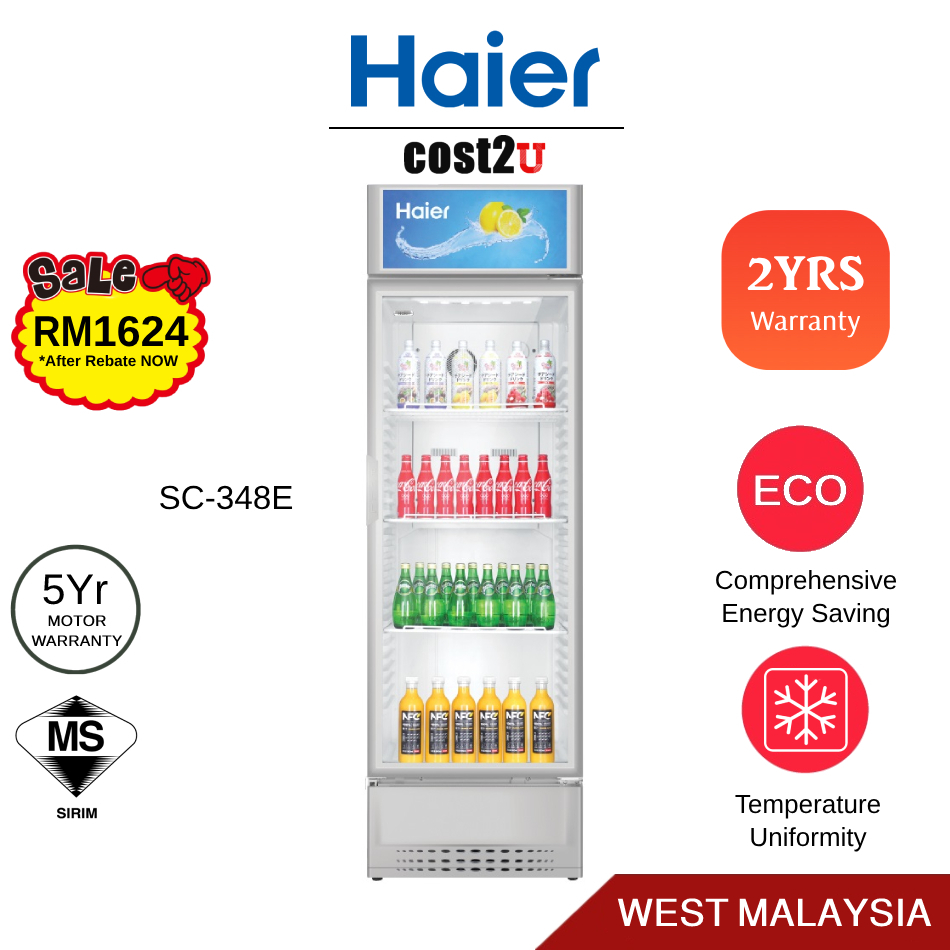 Haier 339L Display Chiller Showcase | SC-348E (Smart Refrigerator ...