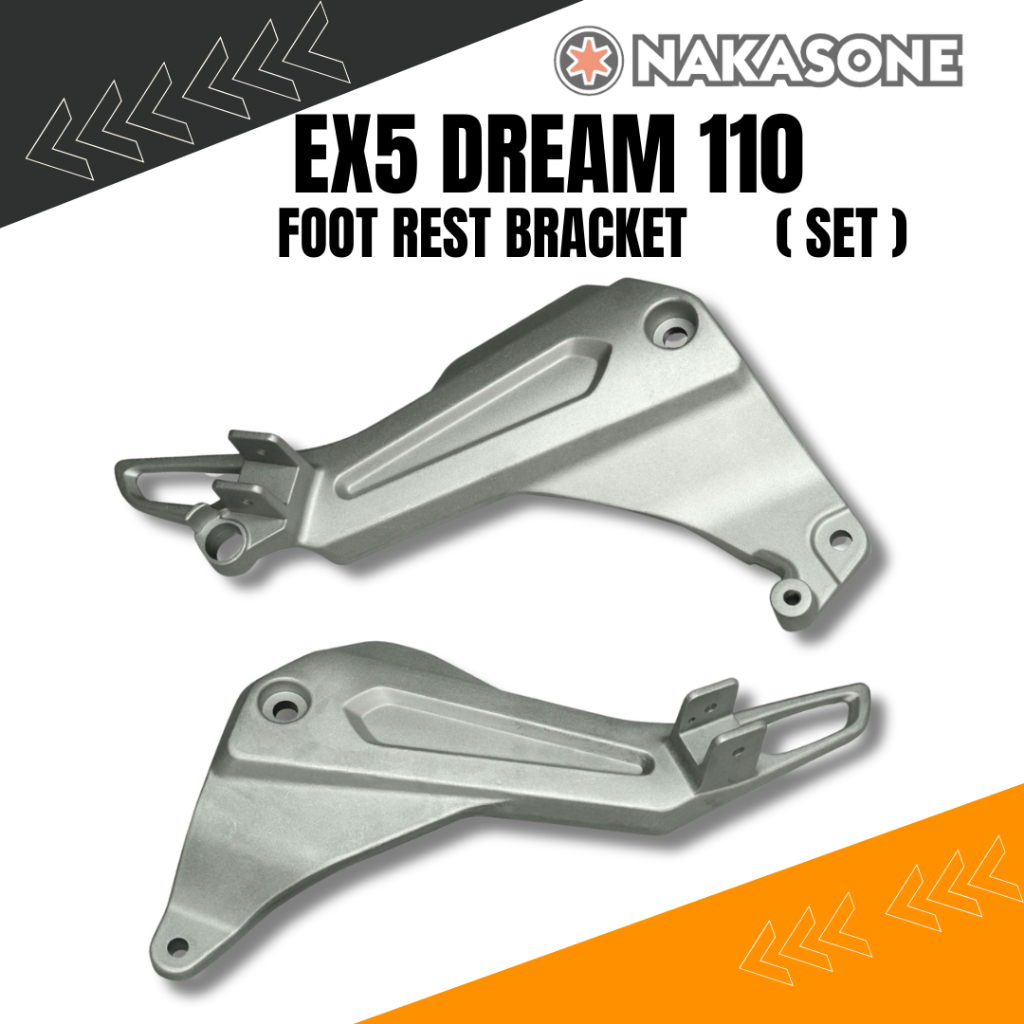 HONDA EX5 DREAM 110 FOOT REST BRACKET LEFT / RIGHT / SET FOOT REST STAY ...