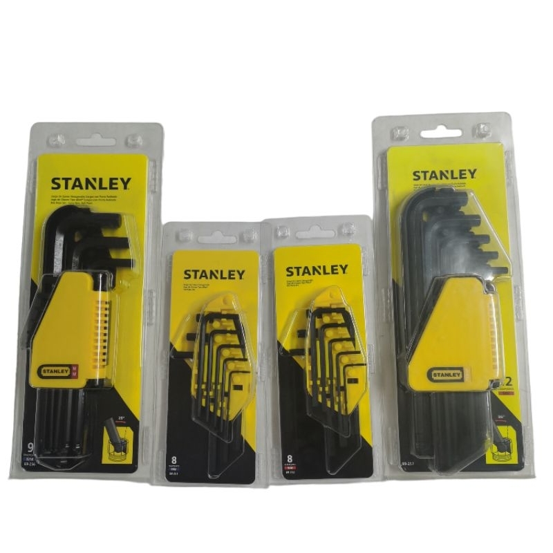 STANLEY Hex Allen Key Set MM/SAE Allen Key 8pcs/9pcs/12pcs | Shopee ...