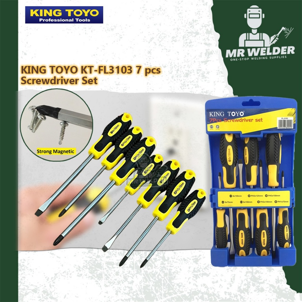 King Toyo 7PCS Screwdriver Set | 7PCS SCREWDRIVER SET KING TOYO KT ...