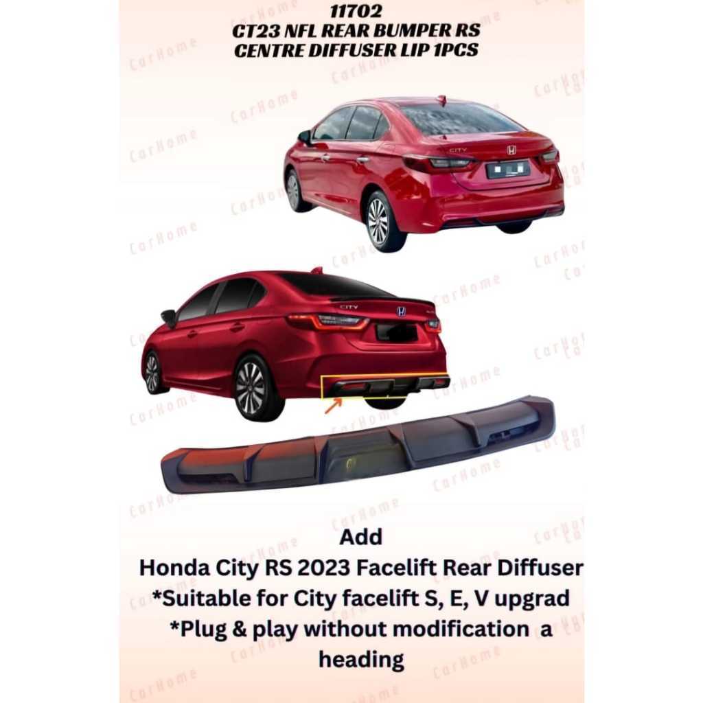 Honda City 2023 RS Rear Diffuser PP | Shopee Malaysia