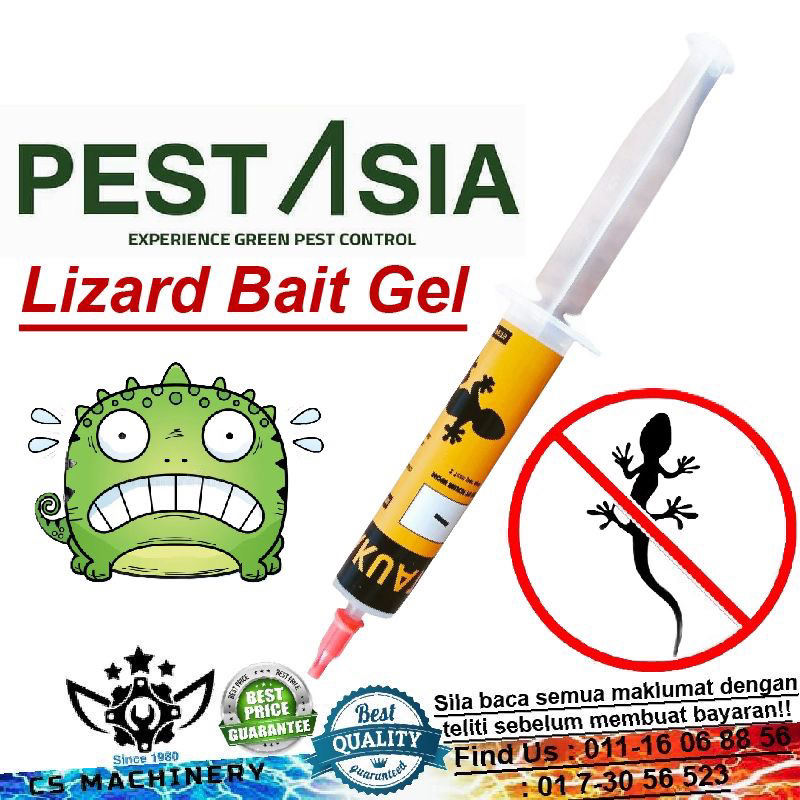 100% Original Pest Asia Anti Lizard Bait Gel / Racun Cicak | Shopee ...