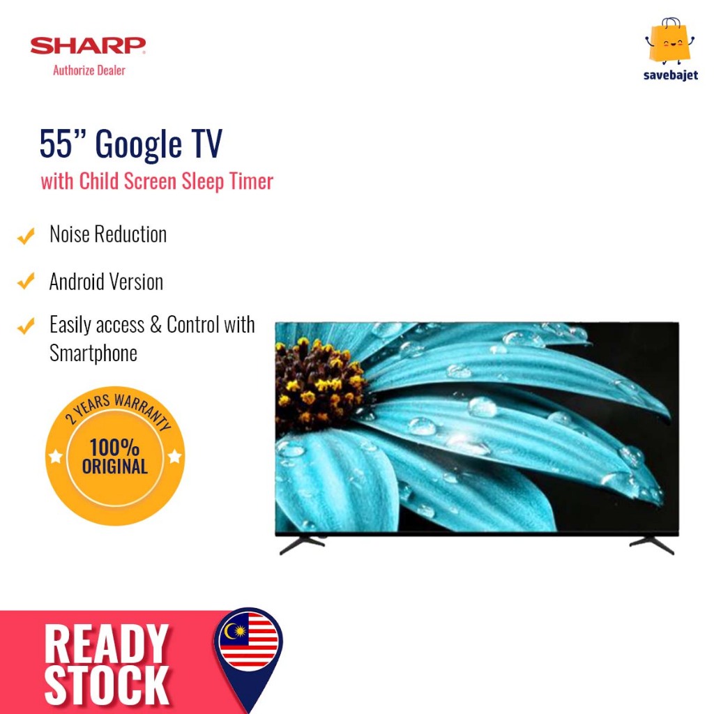 SHARP Televisyen - 4K LED TV (55") 4TC55FJ1X | Shopee Malaysia