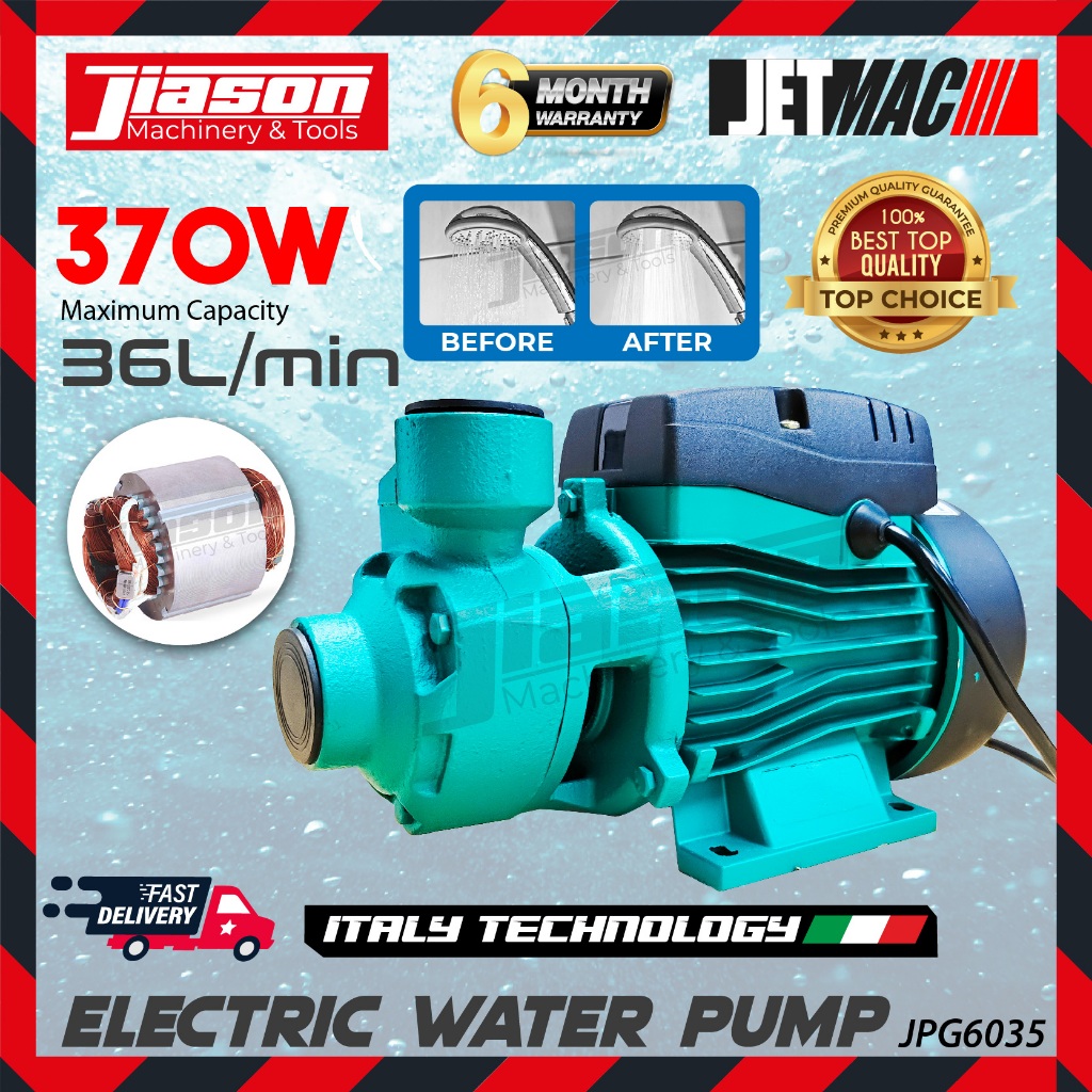 [100% ORIGINAL] JETMAC JPG6035 Electric Water Pump / Pam Air 370W ...
