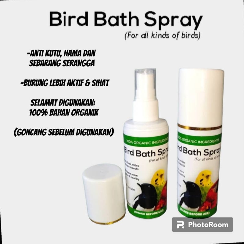 Bird Bath Spray(For all kinds of birds) - Spray Mandian Burung (Untuk ...
