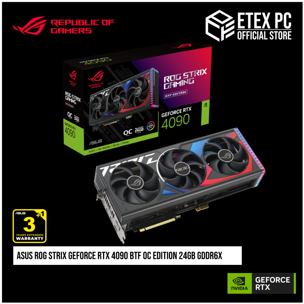ASUS ROG Strix GeForce RTX 4090 BTF OC Edition 24GB GDDR6X # ROG-STRIX ...
