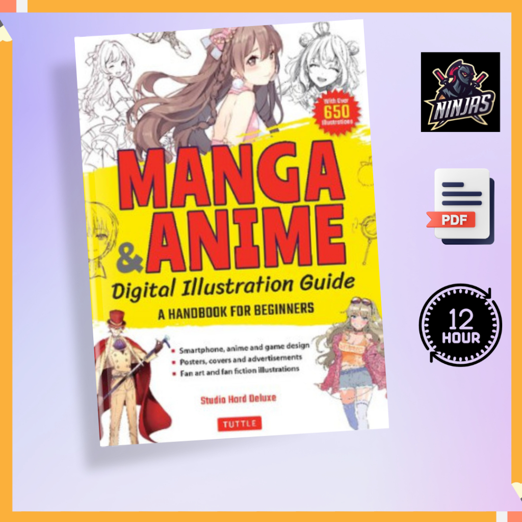 Manga & Anime Digital Illustration Guide: A Handbook for Beginners ...