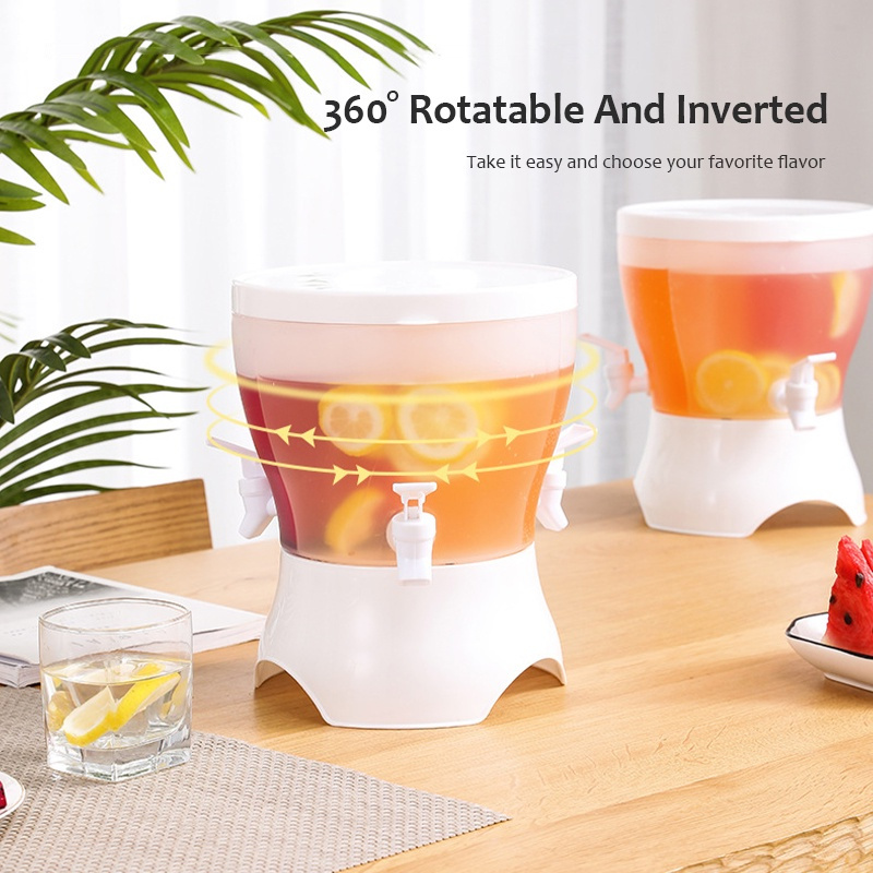 Dispenser Air 5L dengan Minuman Faucet Penyimpanan Jus Kapasiti Besar ...