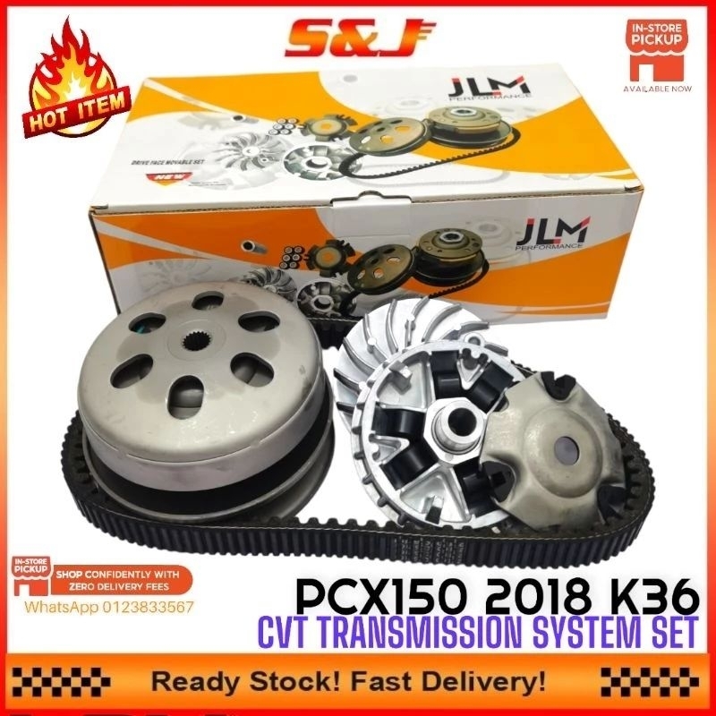 JLM SCOOTER HONDA PCX150 NEW CVT REAR PULLY COMPLETE SET WITH V BELT ...