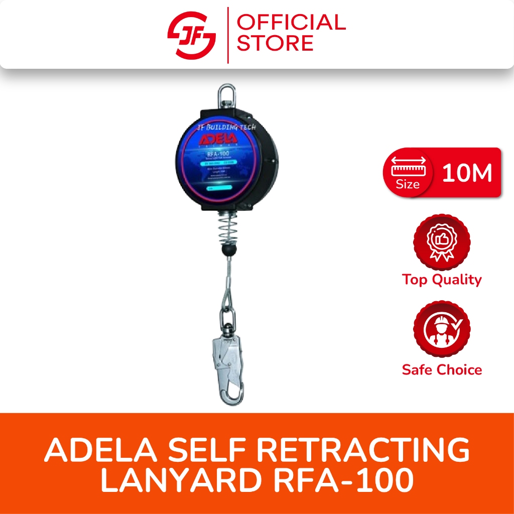 Adela Self Retracting Lanyard Rfa-100 Vertical Fall Protection ...