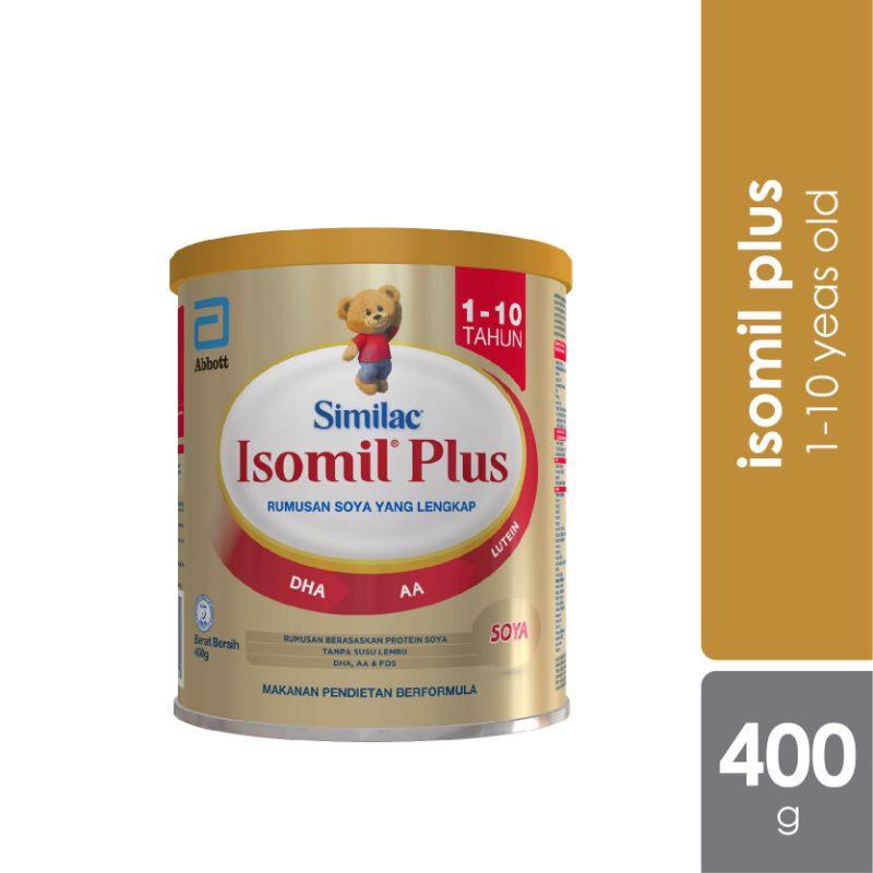Isomil Plus Children’s Lactose-free Milk Formula 400g | For Age 1-10 ...