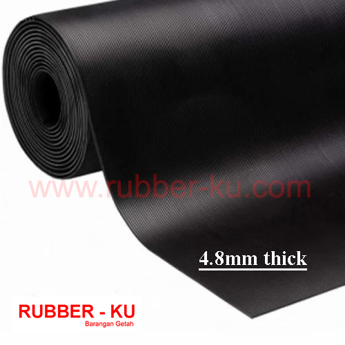 Rubber Sheet with Fabric Texture Surface I 4.8mm(3/16")x1mtr(W)x6.4mtr ...