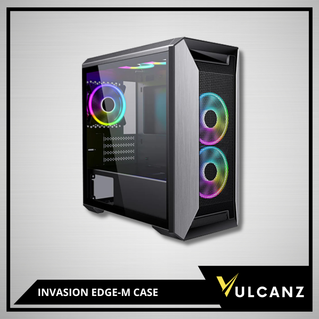 INVASION EDGE-M TEMPERED GLASS MATX GAMING ALUMINUM CASE (CASE ONLY ...