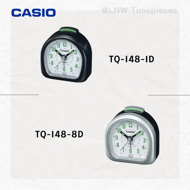 ORIGINAL Casio Beep Table Alarm Clock • TQ-148-1D & TQ-148-8D⏰ | Shopee ...