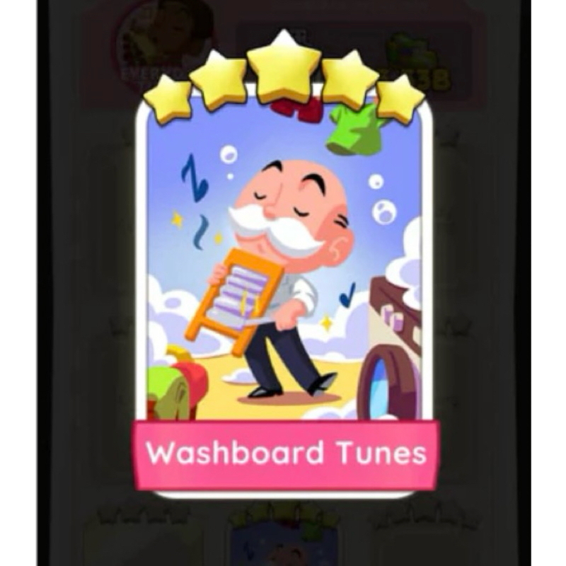 monopoly go sticker 🌟 washboard tunes🌟 | Shopee Malaysia