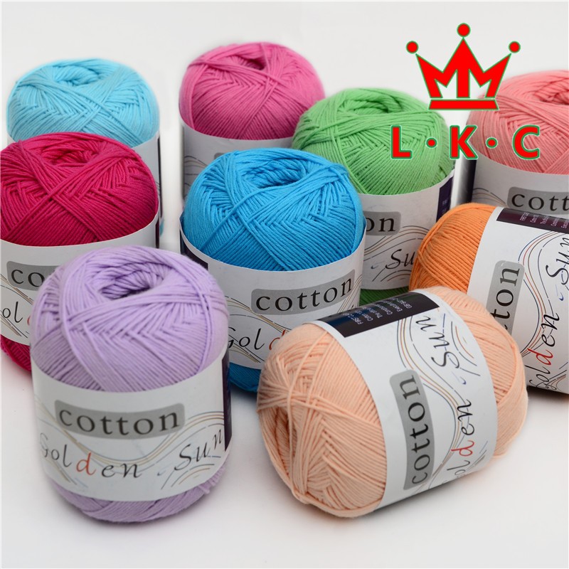 AC01 🇲🇾Readystock🇲🇾 Benang Kait 现货 Golden Sun 100% Cotton Yarn 纯棉线 Pure ...
