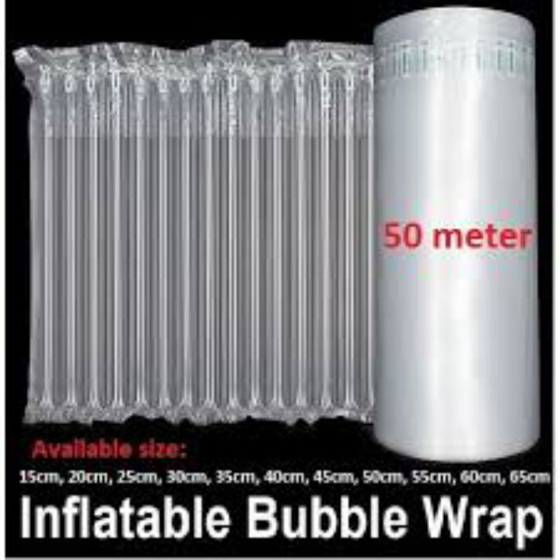 50 Meter Inflatable Air Bubble Packaging Wrap Air(30cm x 50m) | Shopee Malaysia