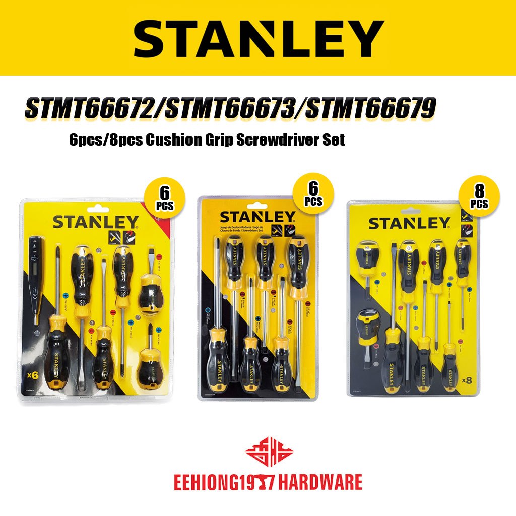 STANLEY STMT66672 STMT66673 STMT66679 6pcs 8pcs Cushion Grip Magnetic ...