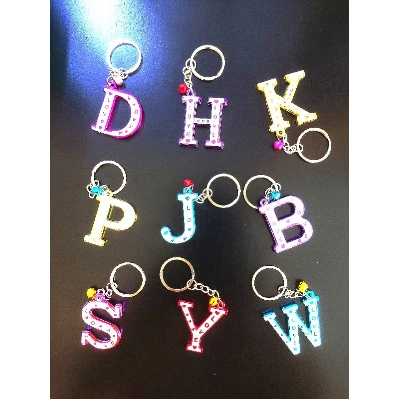 Alphabet Keychain/ Keychain Huruf | Shopee Malaysia