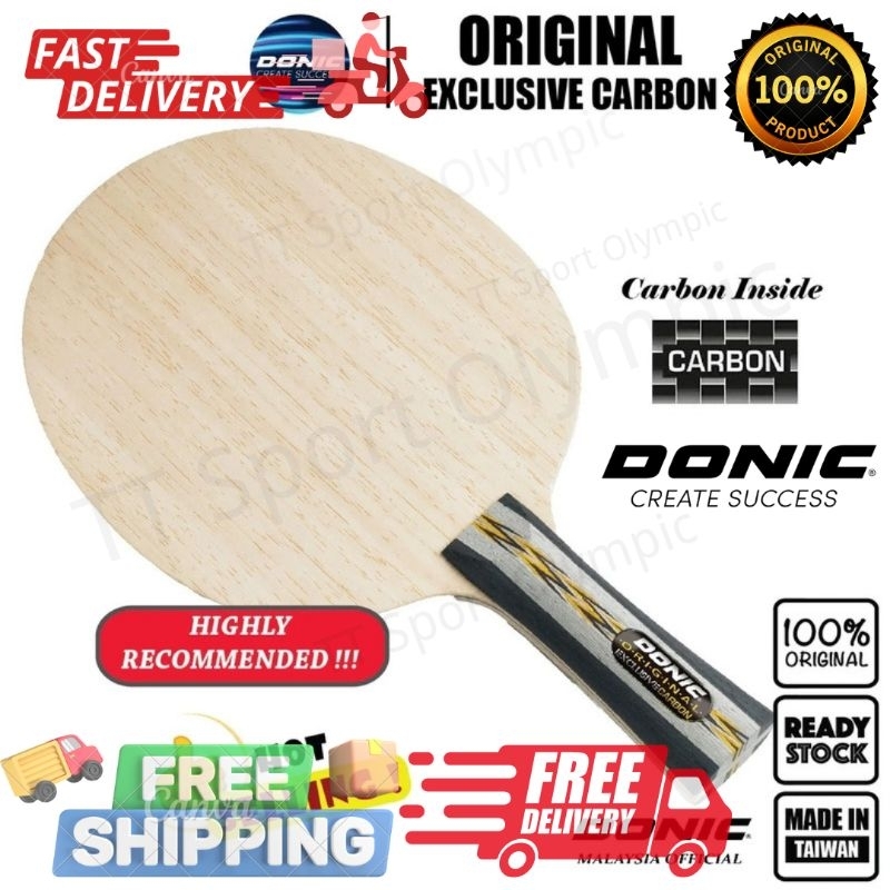 Donic Exclusive Carbon Blade Best Quality Table Tennis Bat Racket ...
