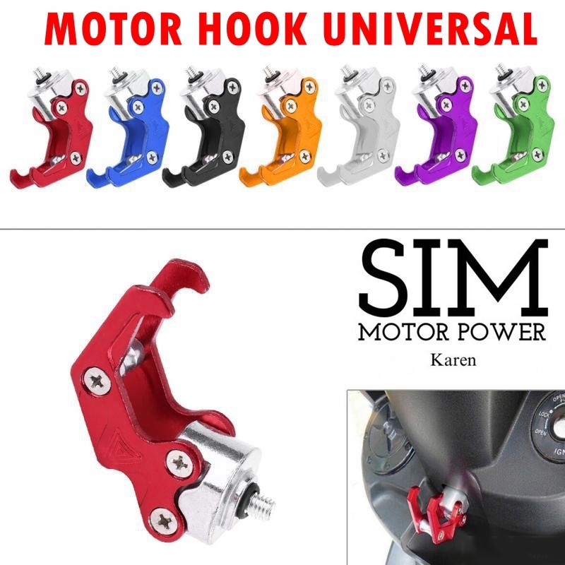 【Ready Stock】Motorcycle universal hook alloy motorcycle storage hook ...