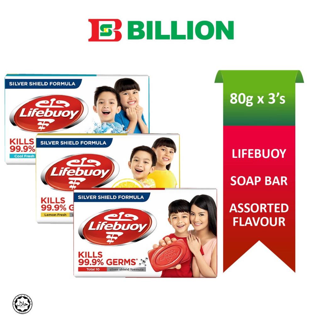 LIFEBUOY Soap Bar - 80g x 3's ( Assorted ) | Shopee Malaysia
