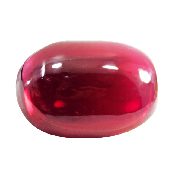 Natural 89.70 Ct Madagascar Red Ruby Oval Cabochon Loose Gemstone ...