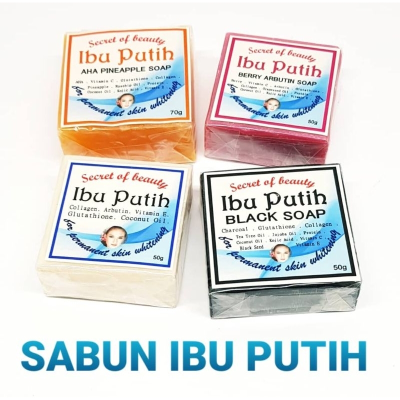 Sabun Legend Ibu Putih/ 4 Jenis Sabun Penjagaan Muka Badan | Shopee ...