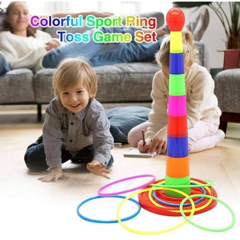 Quoit Game For Kids Throw Circle Toy Throwing Ring Game Children ...