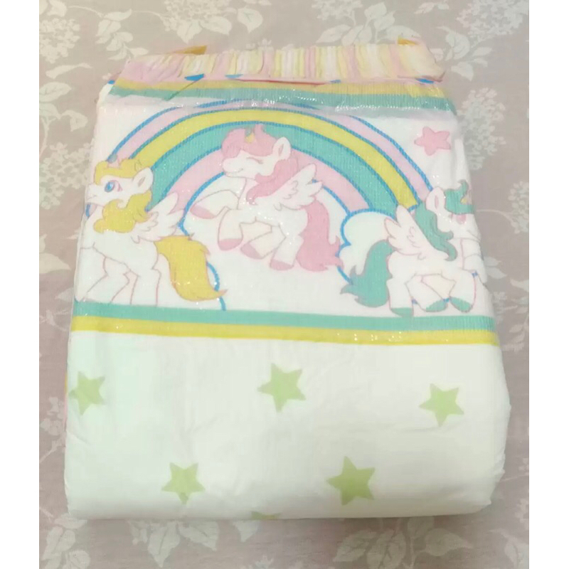 ABDL Cute Diaper / Adult Diaper of 3 Pink Horse Designs M Size 2 pcs ...