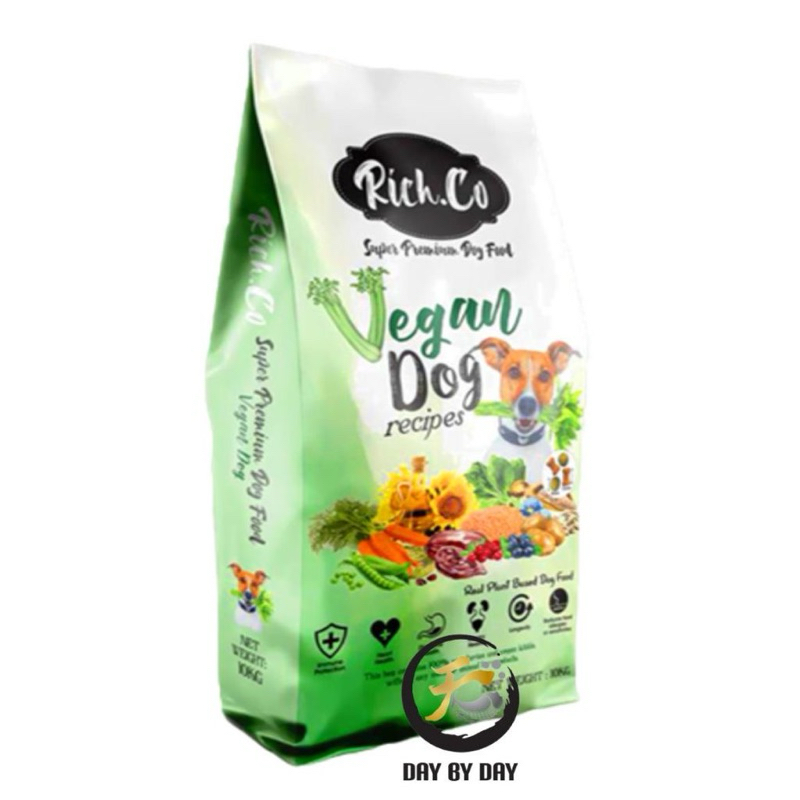 VEGAN RICH.CO SUPER PREMIUM DOG FOOD-VEGAN DOG RECIPES 10KG | Shopee ...
