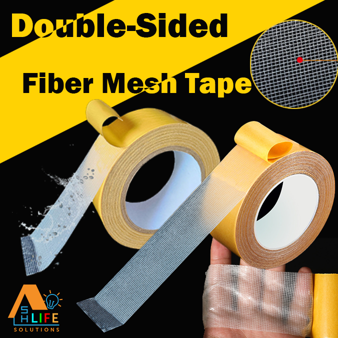 Strong Adhesive Double-Sided Mesh Tape Super Sticky Fiber Mesh Tape ...