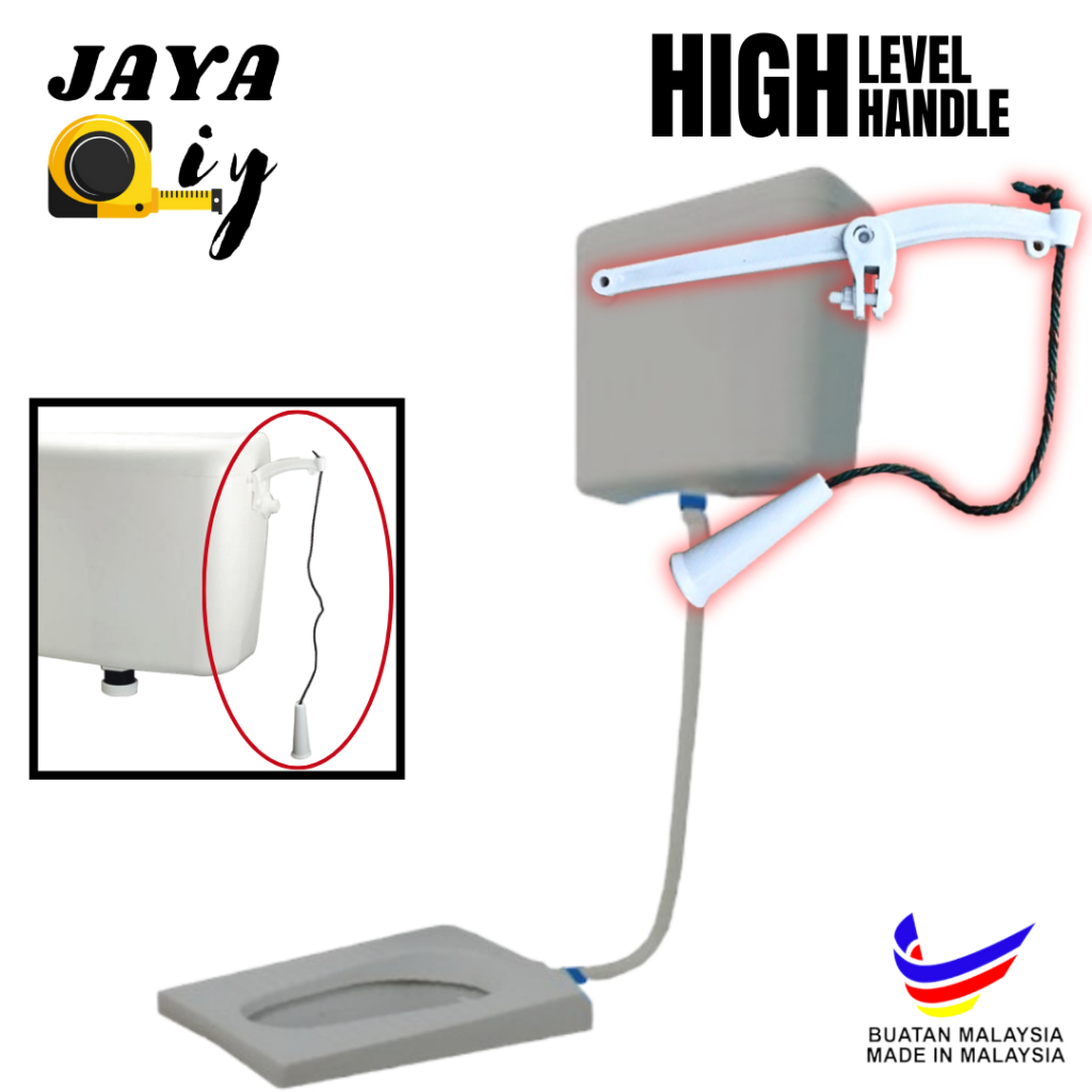 Flush Handle With Nylon Rope For High Level Cistern Toilet Use ...