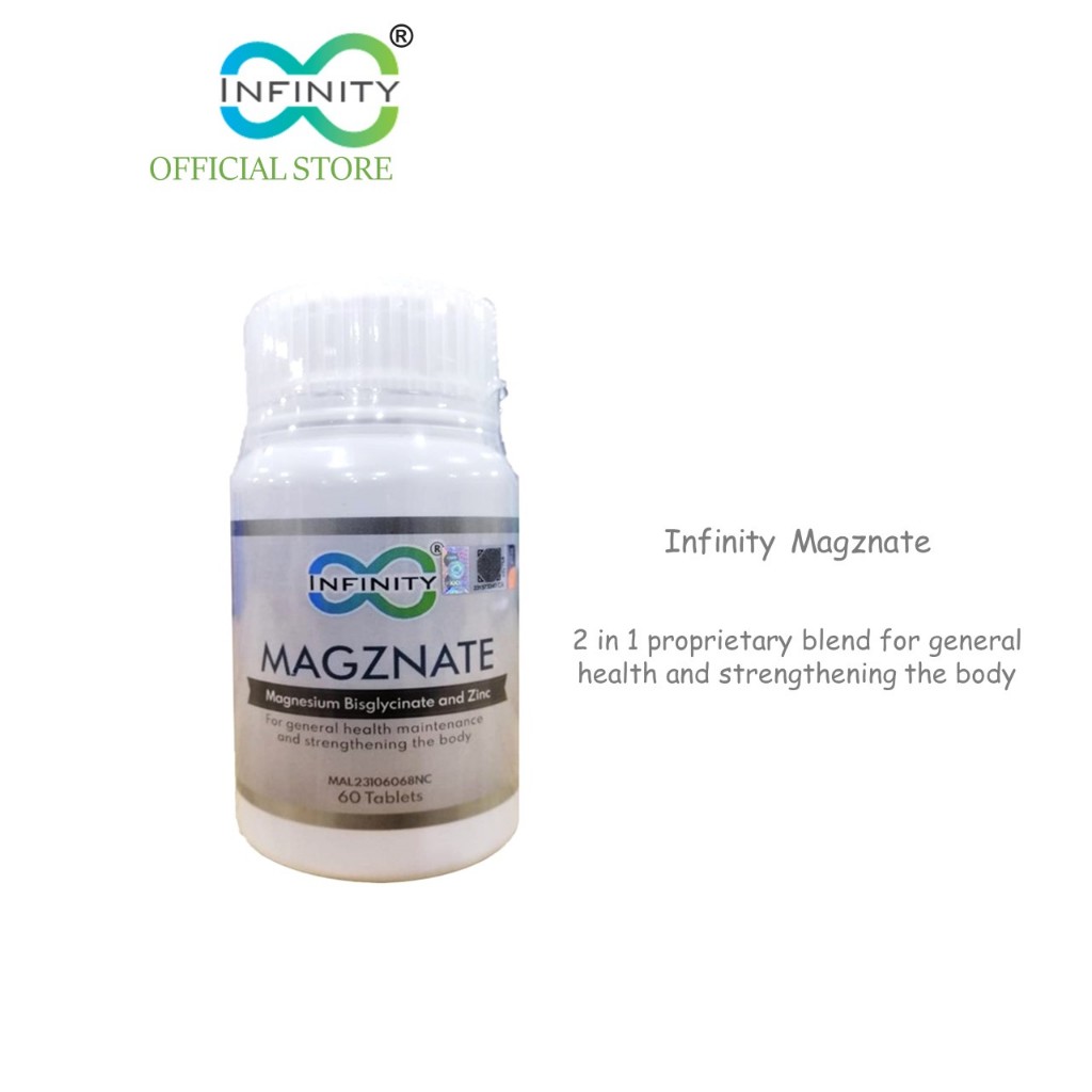 Infinity Magznate (60 Tablets) [Magnesium Bisglycinate, Zinc ...