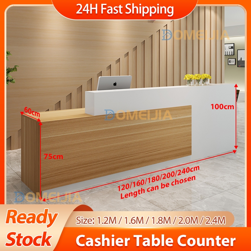 【Ready Stock】Store Bar Table Cashier Counter Office Front Desk ...