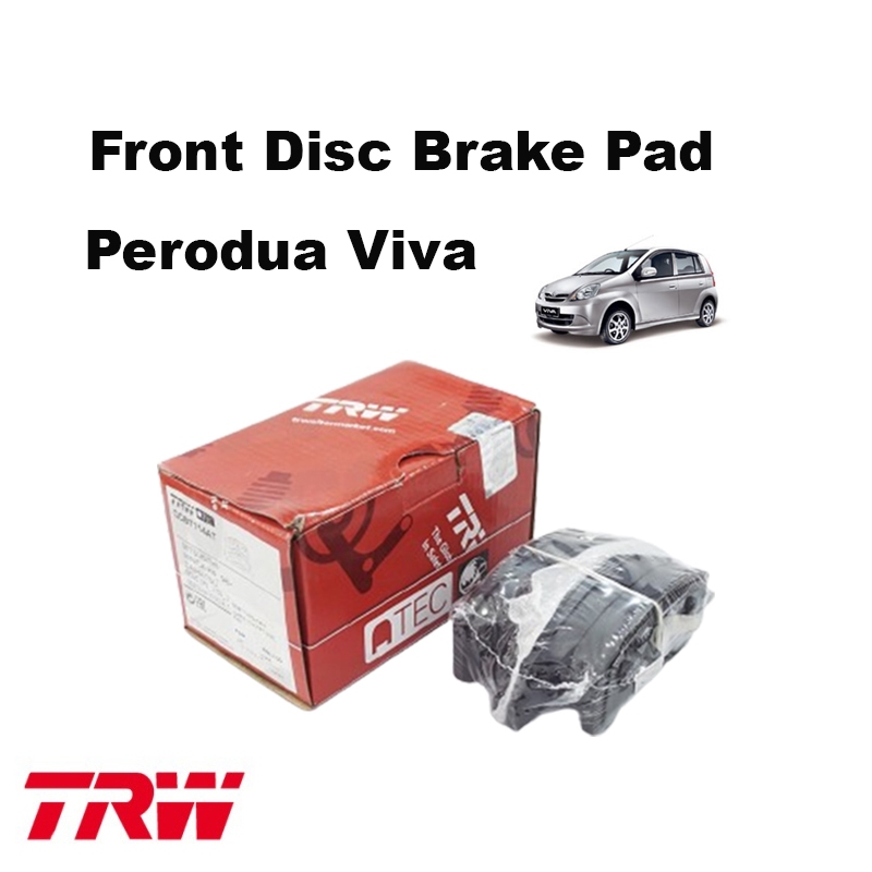 Perodua Viva Front Disc Brake Pad Trw Brand | Shopee Malaysia