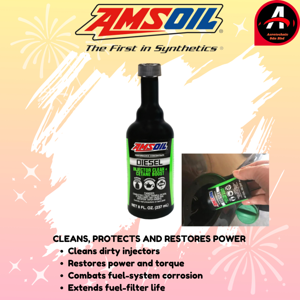 [Ready Stock] Amsoil USA Diesel Injector Clean + Cetane Boost (237ml ...