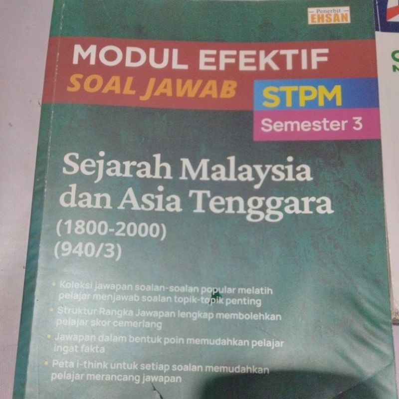 Modul Efektif Soal Jawab Stpm Sejarah Semestar 3 Sejarah Asia Tenggara