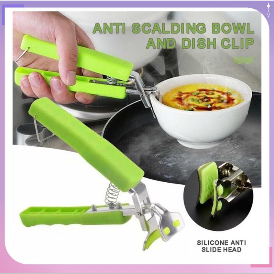 (C8) Stainless Steel Plate Bowl Pot Clamp Dish Anti Hot Anti Scald ...