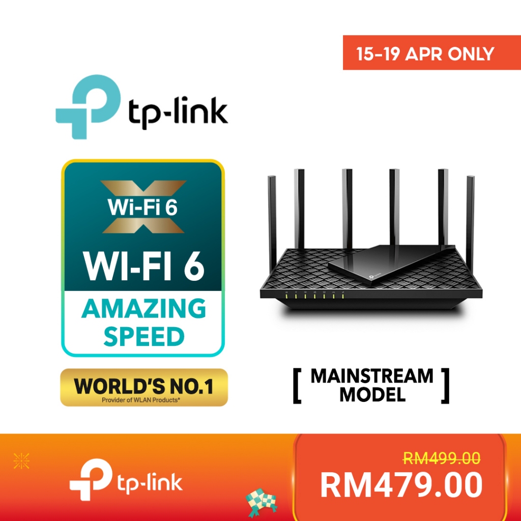 TP-Link AX5400 Onemesh WiFi 6 Wireless Dual-Band Gigabit Mesh Router ...