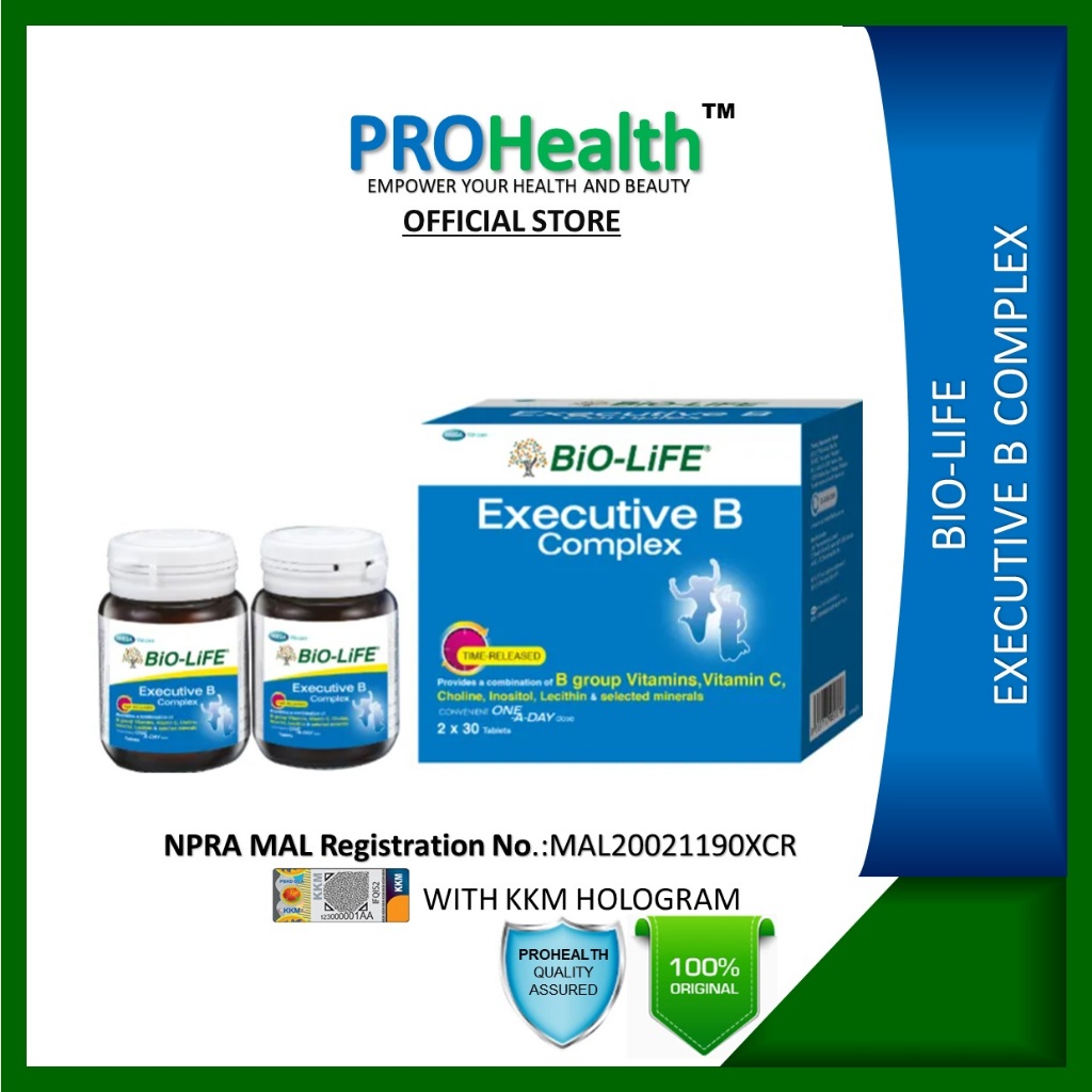 BiO-LiFE Executive B Complex tablets Expiry:11/2024 | Shopee Malaysia