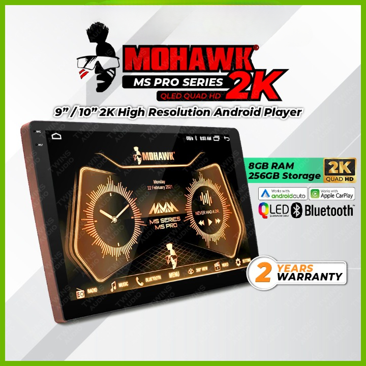 MOHAWK MS PRO Series: 9" / 10" 4+64GB+360Camera 4G 2K Android Player ...