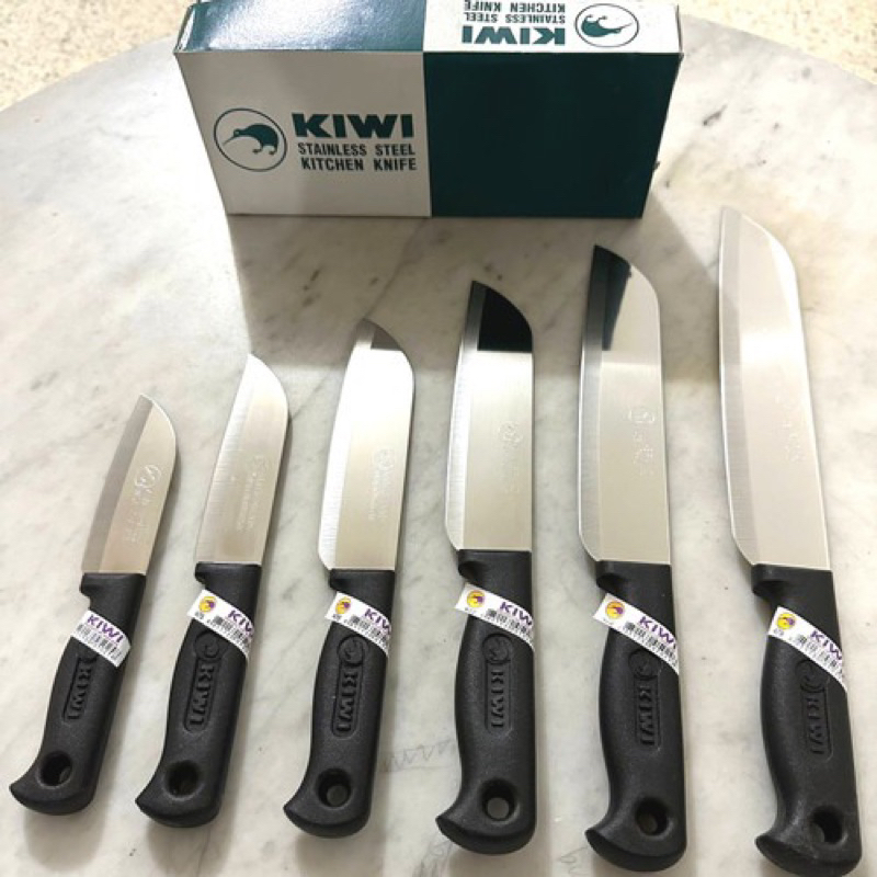 ORIGINAL KIWI THAILAND Utility Cook Kitchen Knife Plastic Handle ...