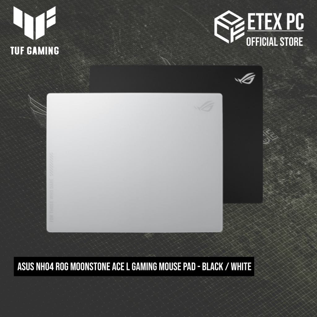 ASUS NH04 ROG Moonstone Ace L Gaming Mouse Pad - Black / White # AC ...