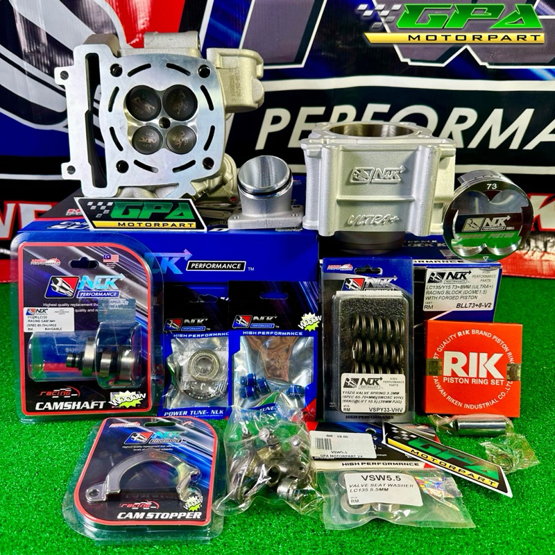 NLK PERFORMANCE COMBO SET SPEC73 LC135 SUPERHEAD 25/28 CNC BLOCK 73+8 ...
