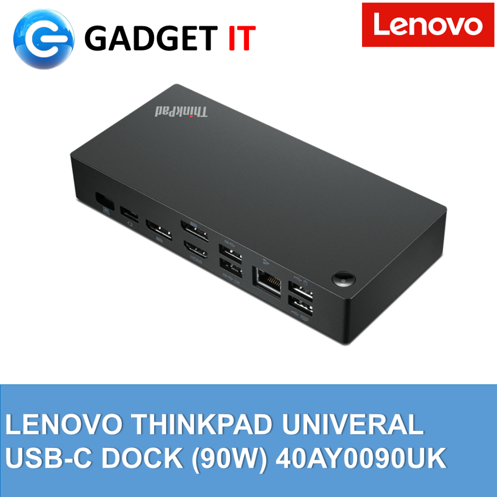 LENOVO THINKPAD UNIVERAL USB-C DOCK (90W) 40AY0090UK | Shopee Malaysia