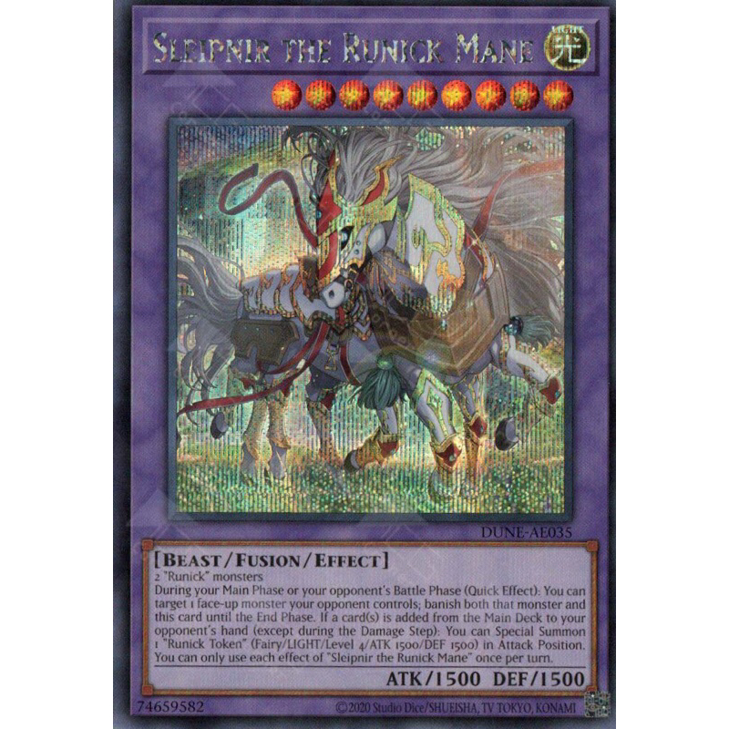 Yugioh DUNE-AE035 Sleipnir the Runick Mane (SER) | Shopee Malaysia