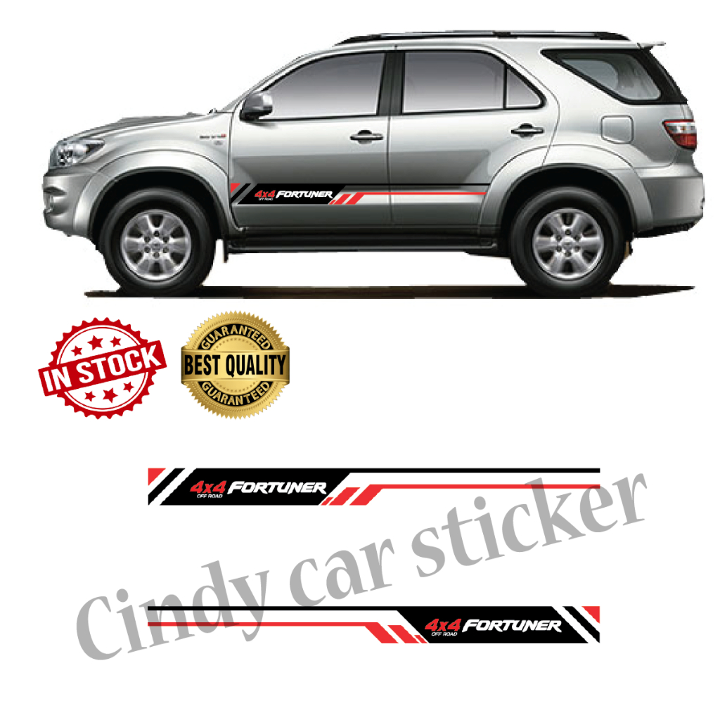 TOYOTA FORTUNER SIDE BODY STICKER | Shopee Malaysia