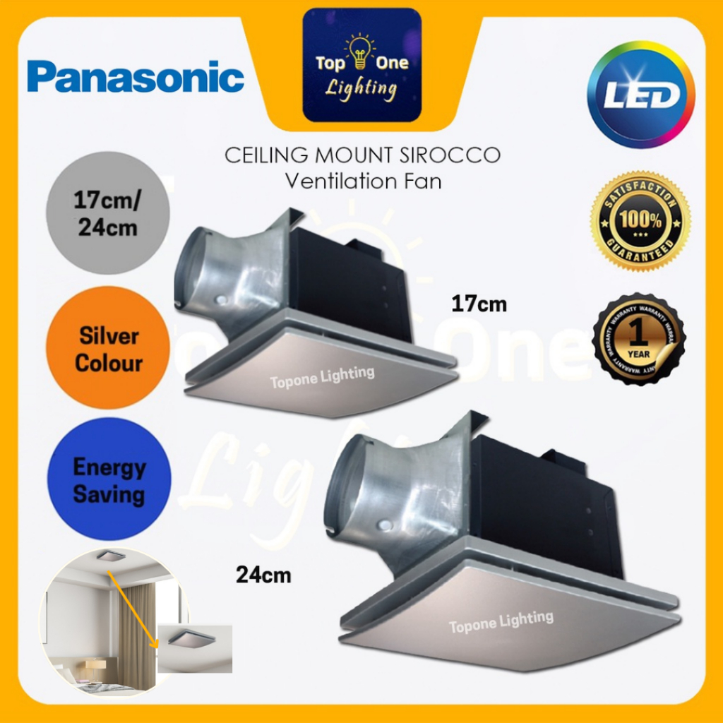 PANASONIC CEILING MOUNT SIROCCO Ventilation Fan FV-17CU2M FV-24CG2M FV ...